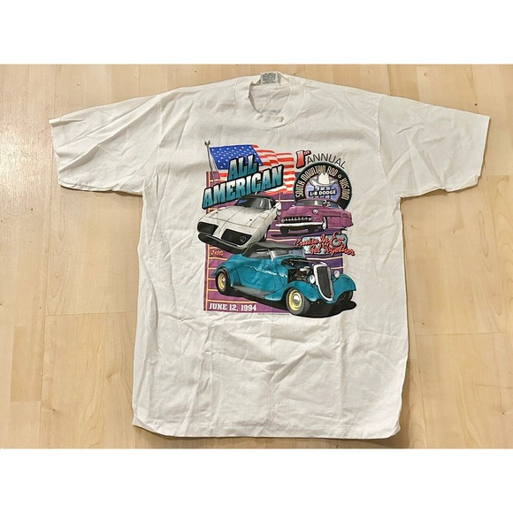 American Vintage | Shirts | Vintage Hot Rod Shirt Xl 9s All American ...